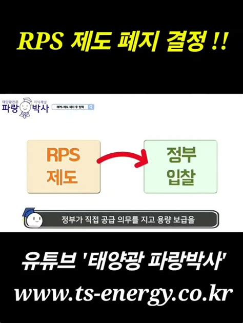 태양광 Rps 제도 폐지 Youtube