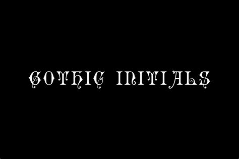 Gothic Initials Font Youworkforthem