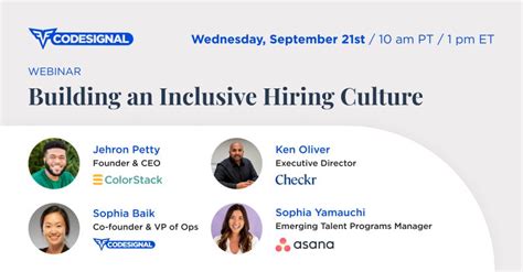 Codesignal On Linkedin Webinar Diversityandinclusion