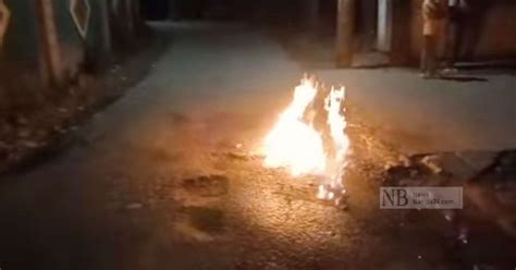 তিতাসের গ্যাস লাইনে লিকেজ আগুন আতঙ্কে মুন্সীগঞ্জবাসী