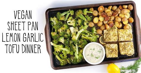 Vegan Sheet Pan Lemon Garlic Tofu Dinner • It Would Not Style Like Hen