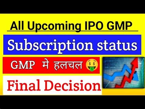All Upcoming IPO GMP Subscription Status Record 40 Ka GMP