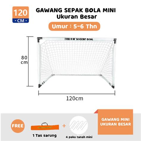 Gawang Sepak Bola Anak Anak Lipat Portabel Indoor Outdoor Sederhana