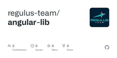 GitHub Regulus Team Angular Lib