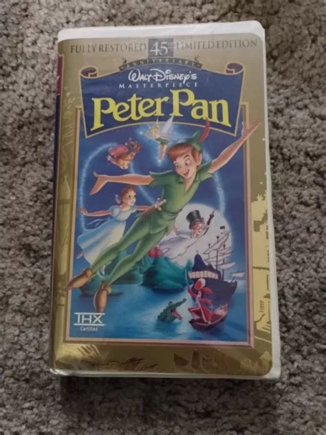 PETER PAN VHS 1998 45th Anniversary Fully Restored Limited Edition