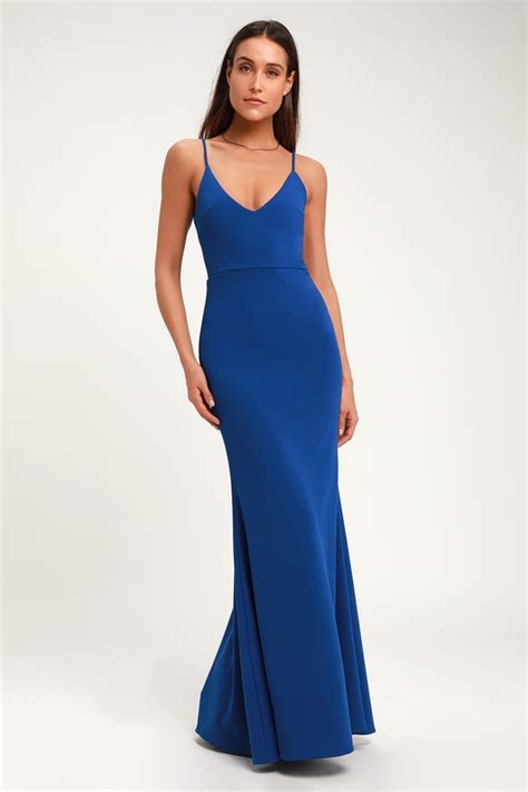 Sexy Royal Blue Maxi Dress Mermaid Maxi Dress Bodycon Maxi Lulus