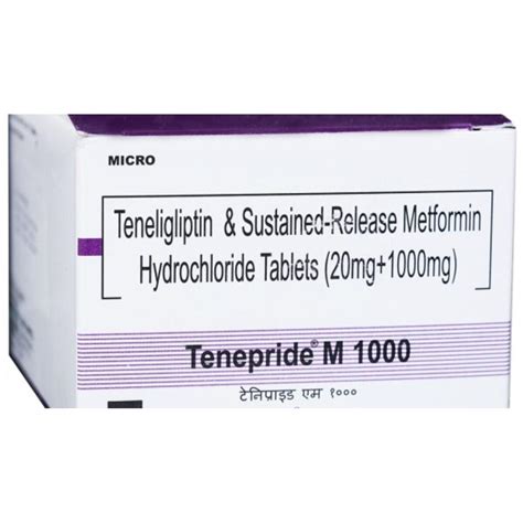 Tenepride M 1000 Tablet Combining Metformin And Teneligliptin