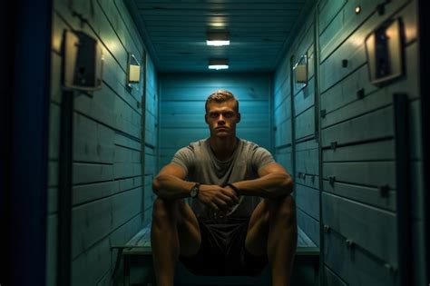 Premium Ai Image Gym Member Enjoying Workout Generative Ai