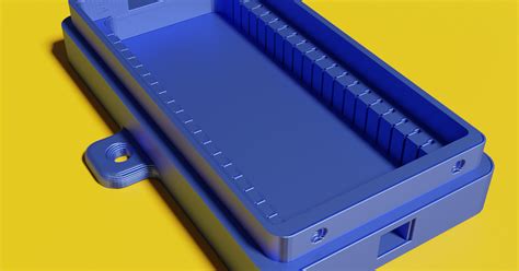 Esp32 Case By Mihai Remixed To Include Mounting Screw Hole Flanges By