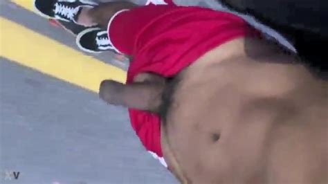 Cock Out Skateboarder Freeballing