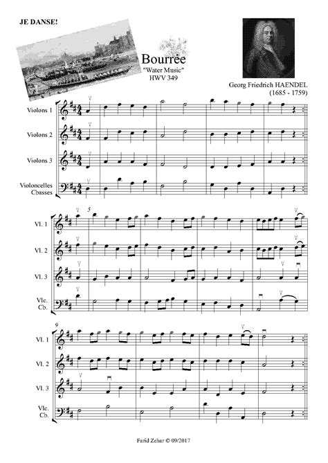 Water Music Suite No2 Hwv 349 Handel George Frideric Imslp Free