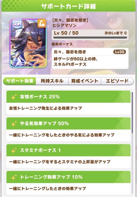 【ウマ娘】ssrパワーヒシアマゾン ウマ娘から競馬にハマった人のブログ