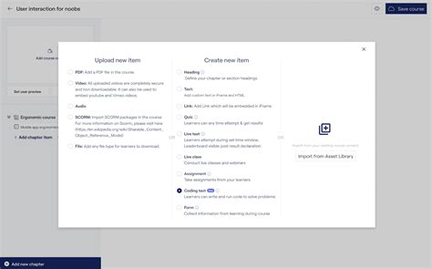 How To Add A Coding Assignment In A Course With Inbuilt Compiler