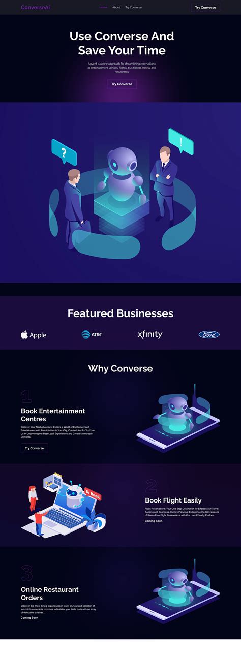 Ai Landing Page Design On Behance