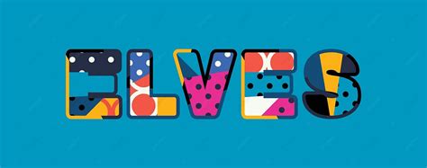 Elves Concept Word Art Illustration Santa Art Typescript Vector Santa Art Typescript Png And