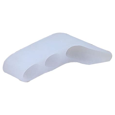 1 Pair Of Pinky Toe Separator Straightener Gel Toe Separators For Pinky Toe White