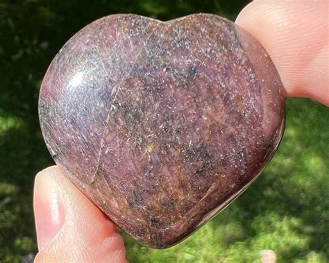 15 Star Ruby Heart Polished Ruby Ruby Crystal Heart Etsy