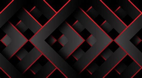 Red And Black Geometric 3d Background Geometric 3d 3d Background