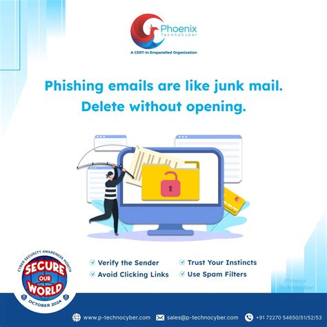 Phoenix Technocyber On Linkedin Cybersecurity Phishing Emailsecurity Staysafe