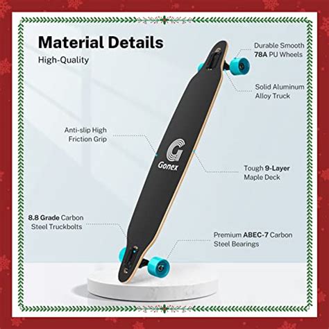 Gonex Longboard Skateboard 42 Inch Drop Through Long Board Complete 9