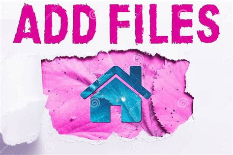 Conceptual Display Add Files Business Idea To Put More Information To