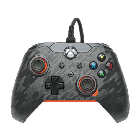 Pdp Xbox Wired Controller Carbon Atomic Orange Enaa