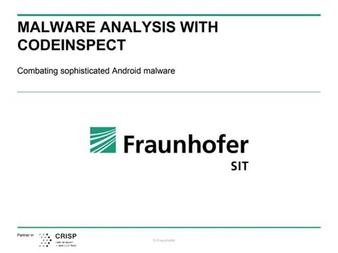 Dissecting State Of The Art Android Malware Using Static And Dynamic Analysis Ppt