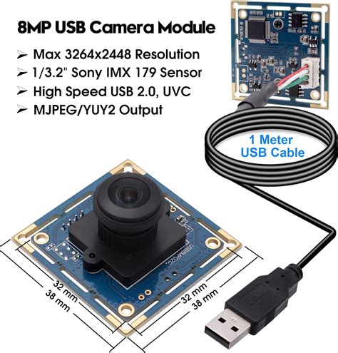Svpro 8MP USB Camera For Computer 1080P HD USB Camera Module 1 3 2