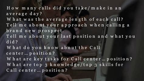 Common Call Center Interview Questions And Answers Youtube