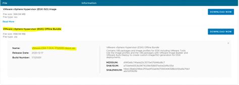 Using Powercli Image Builder Cli To Build A New Esxi 70u1c Image