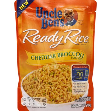 Uncle Ben S Ready Rice Cheddar Broccoli Flavored Rice 8 5 Oz Pouch