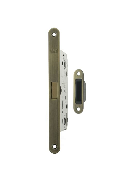 Agb2xtwcab Agb Polaris 2xt Magnetic Bathroom Lock 50mm Backset Antique Brass