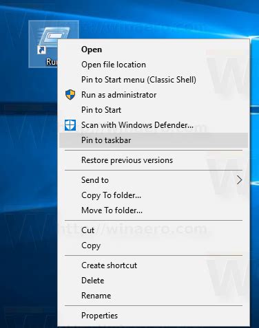 How To Pin Run To The Taskbar Or The Start Menu In Windows Guides Tutorials Nsane Forums