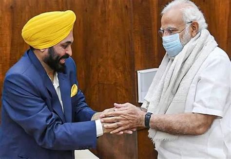 Punjab Cm Bhagwant Mann To Meet Pm Modi Likely To Rake Up Unpaid Funds