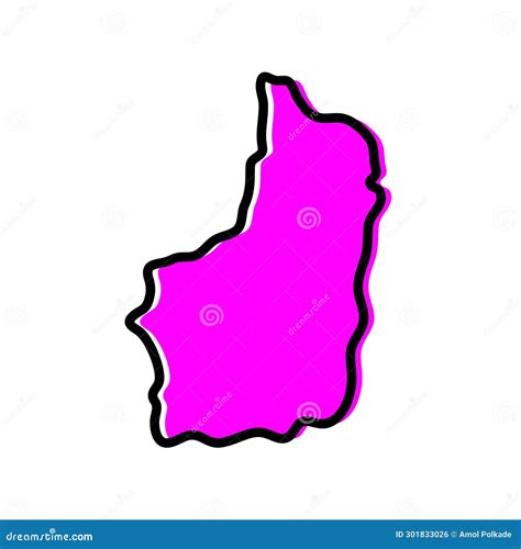 Rwanda Vector Map Silhouette 354071715