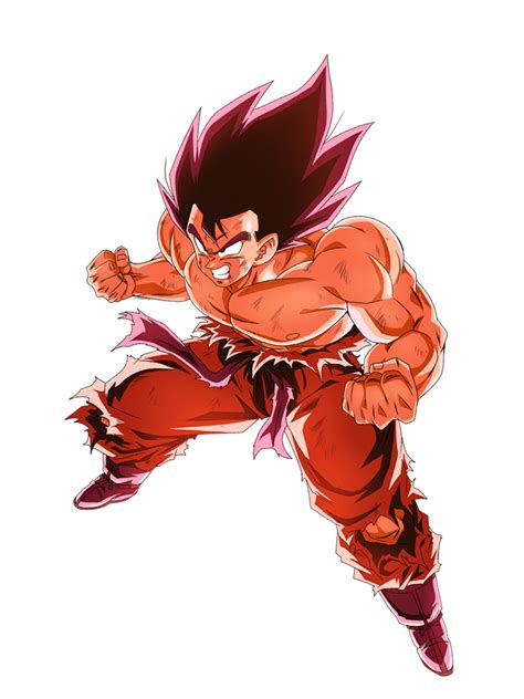 Goku Kaioken Render 3 By Maxiuchiha22 Personajes De Dragon Ball The