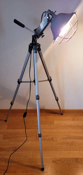 Industrial Tripod Floor Lamp Aluminium Catawiki