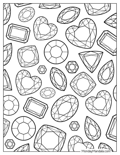 Tiny Diamond Coloring Sheet