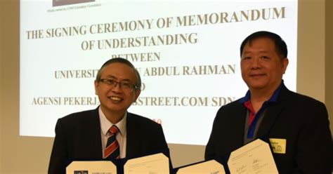 Tech Utar Works With Jobstreet To Help Graduates With Internship Placement New Straits Times