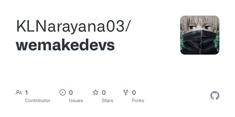 github klnarayana03 wemakedevs