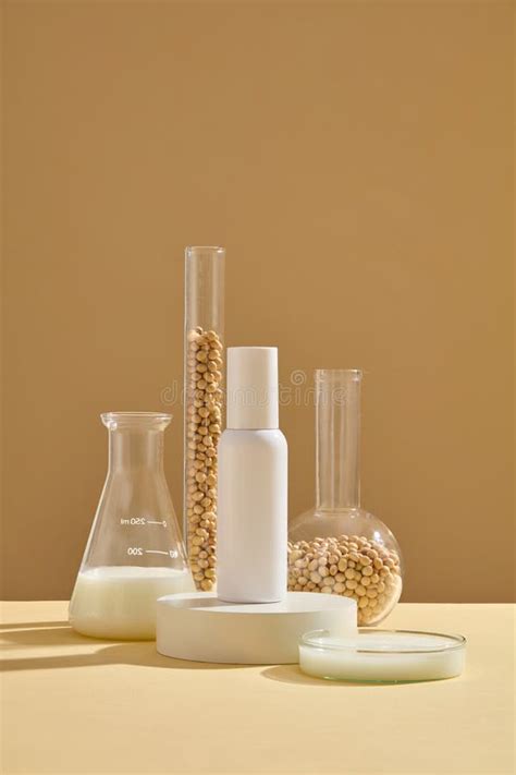 Glassware With Seeds Samples On Light Table Stock Image Image Of
