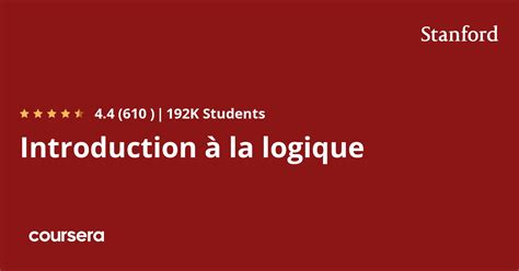 Introduction To Logic Coursya