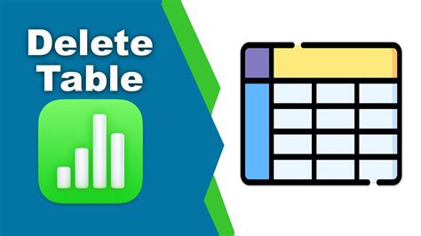 How To Delete A Table In Apple Numbers Spreadsheet On Mac Youtube