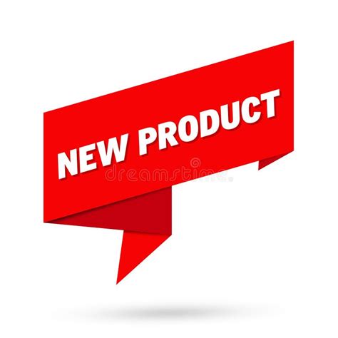 New Product Sign New Product Paper Origami Speech Bubble Stock Vector