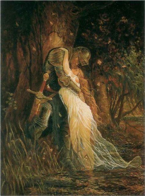 Knight And Beloved Pre Raphaelite Art Romantic Art Renaissance Art