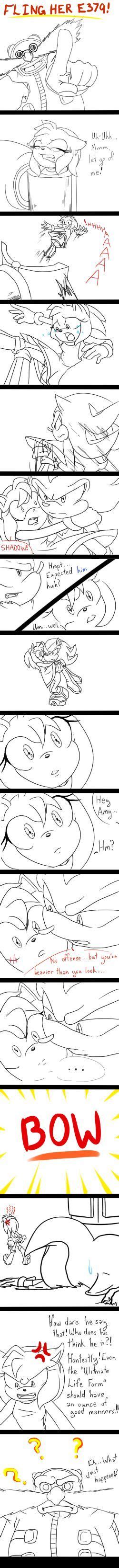 Sonic Funny Shadow And Amy Shadamy Comics