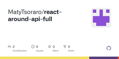 Github Matytsoraroreact Around Api Full