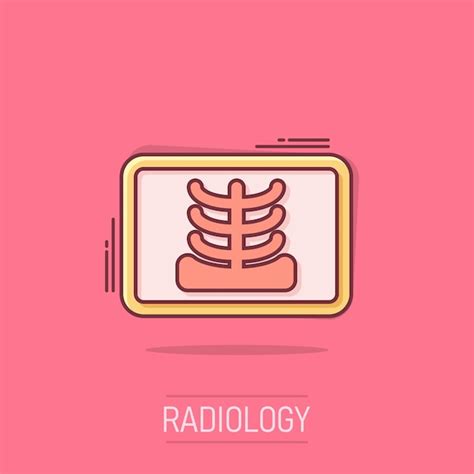 Premium Vector Xray Icon In Comic Style Radiology Cartoon Vector