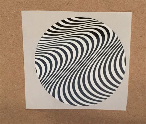 Star Trek Communicator Gamma Pattern Moire Printed On A White Round