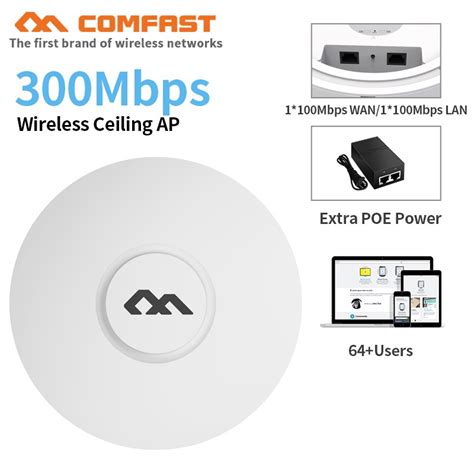 Comfast Wifi Wireless Ceiling Ap 300mbps 4g Router Wifi Repeater Extender For Big Area Wi Fi
